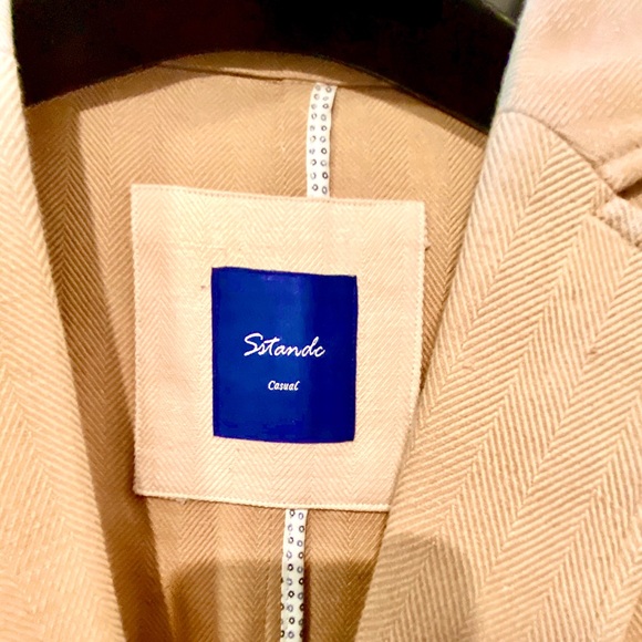 SST&C | Suits & Blazers | Lightweight Hopsack Tweed Linen Blazer 48r ...